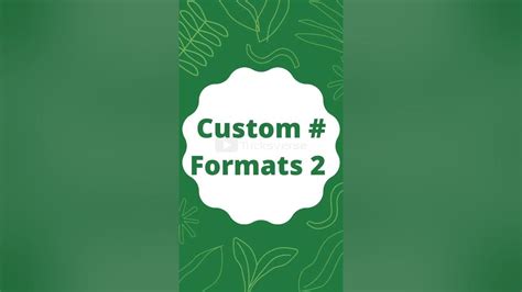 Custom Formats 2 Excel Tricks Series Tricksverse Excel Excel