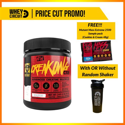 Mutant Creakong Cx8 Advanced Creatine Multiplier Creatine Amino Acid