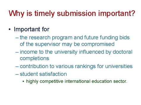 The Modern Doctorate And Timely Submission Ian Douglas