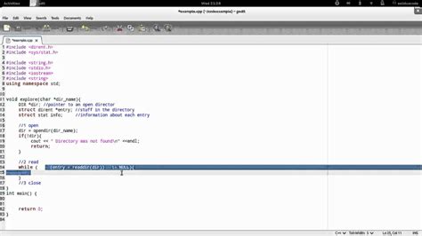 C How To Open A Directory YouTube