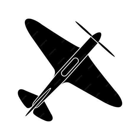 Premium Vector Singleengine Propeller Aircraft Simple Pattern