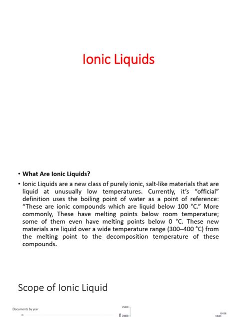 Overview Of Ionic Liquids And Their Properties Pdf Art