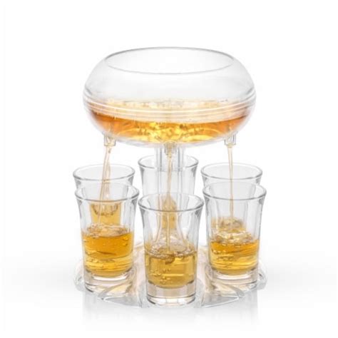 Shot Glass Dispenser With Bonus Glasses 32 Oz Fred Meyer