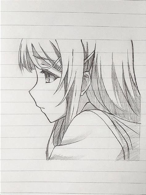 动漫人物侧脸简笔画 动漫人物侧脸简笔画图片 苗苗知道