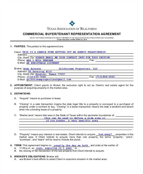 12 Representation Agreement Templates Pdf Doc 12 Representation Agreement Templates Pdf Doc