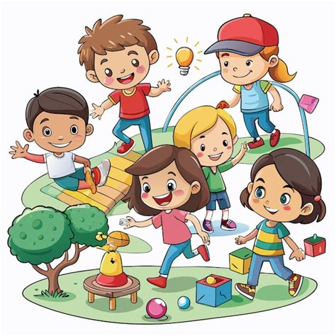 Imágenes De Niños Jugando Dibujo Descarga Gratuita En Freepik