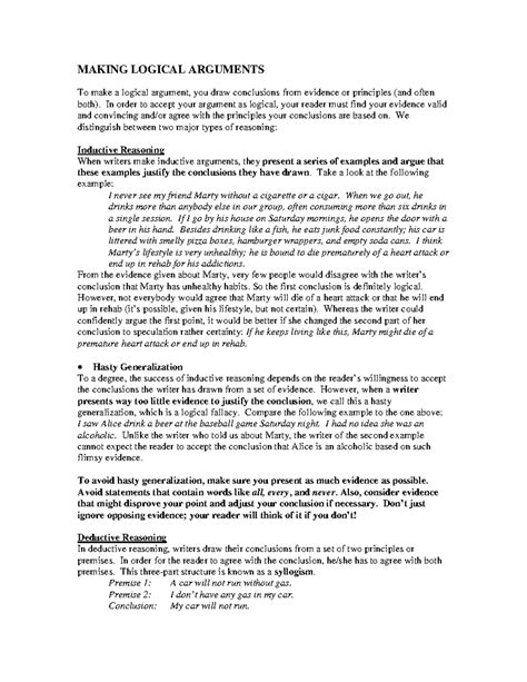 Making Logical Arguments MAKING LOGICAL ARGUMENTS To Make A Logical Argument You Draw Studocu