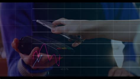 animation of financial graphs and data over hands of caucasian men