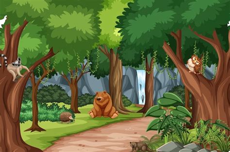 Jungle Scene Clip Art