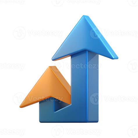 Sumptuous Rare Abstract Symbol Of Growth Upward Pointing Arrow Formed By Geometric Shapes