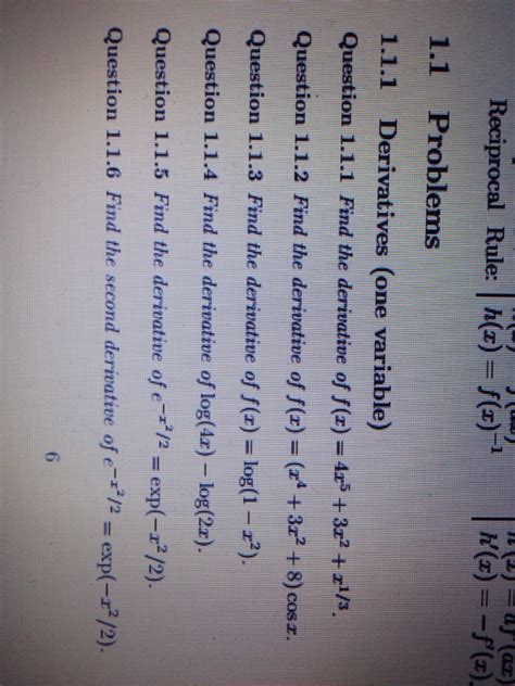 solved find the derivative of f x 4x 5 3x 2 x 1 3
