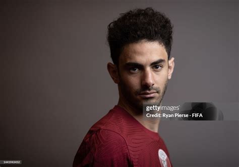 Ahmed Alaaeldin Of Qatar Poses During The Official Fifa World Cup
