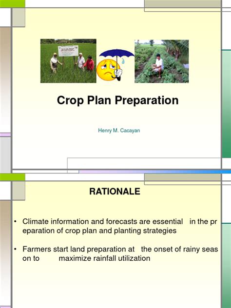 Crop Plan Preparations Pdf