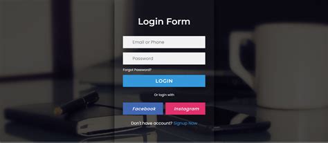 Github Msprince Transparent Login Form Ui