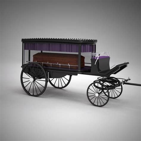 3d Hearse Coffin Model