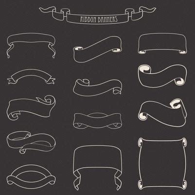 Banner Outline Vector Art Icons And Graphics For Free Download