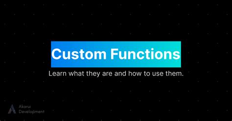 custom functions aoi js