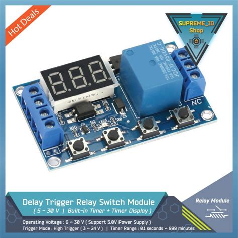 Digital Delay Trigger Relay Switch Module Timer V Shopee Malaysia