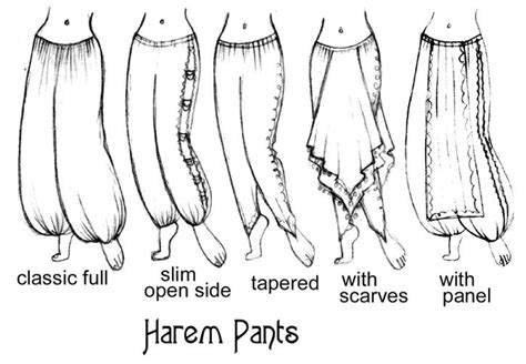 Harem Pants Designs Detail Gif GIF Image 780x540 Pixels Fashion Infographic Belly Dance