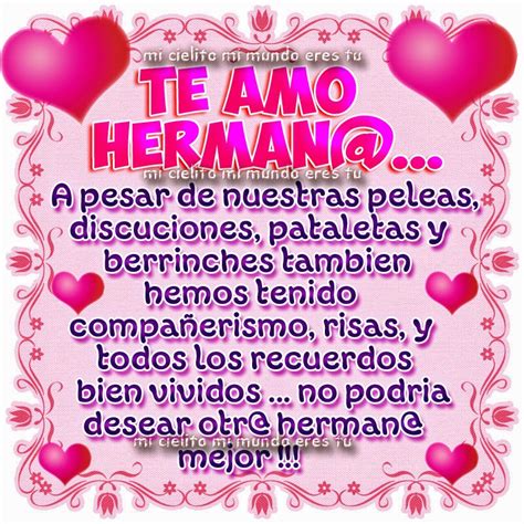 ღ Mi Cielito Mi Mundo Eres Tu ღ Gracias Hermana Te Amo