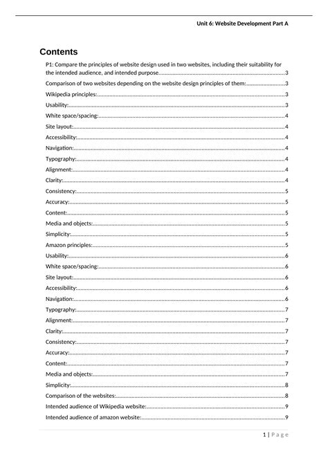unit 6 website development assignment 1 learning aim a all criteria