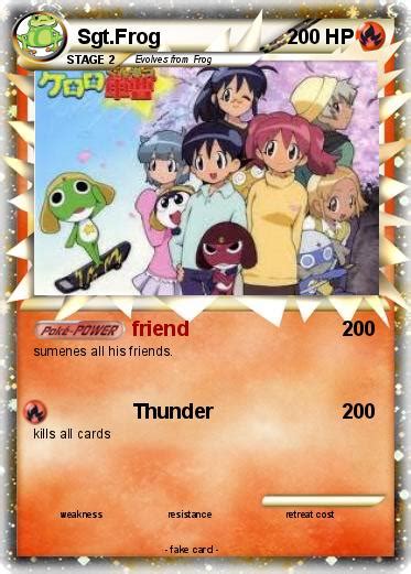 Pokémon Sgt Frog 4 4 Friend My Pokemon Card