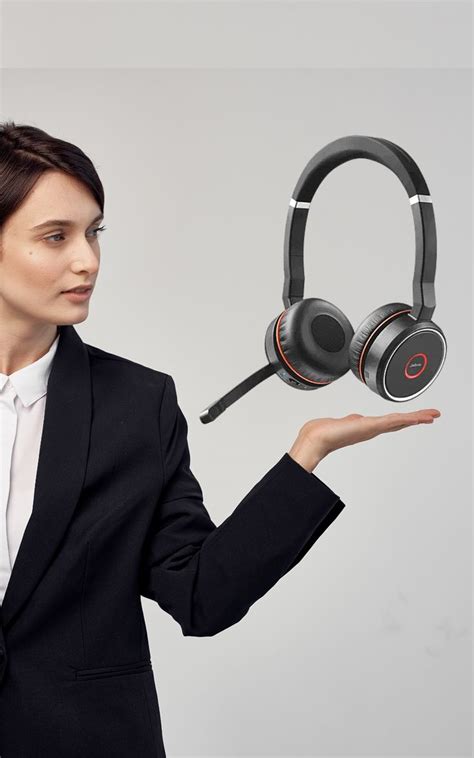 Jabra Evolve Bluetooth Headset Bundle Wall Charger Usb Dongle B Pc Mac