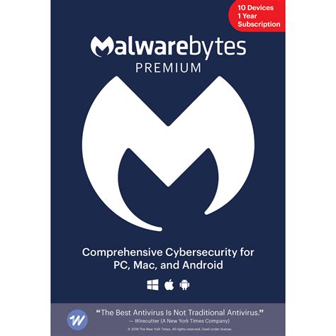 Malwarebytes Premium Cybersecurity Software 854248005828 Bandh