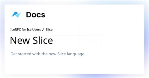 new slice icerpc docs