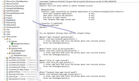 Cucumber Java Program Does Not Pick Up Step Definition Stack Overflow