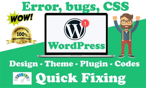 Customize And Fix Bugs In Your Wordpress Website By Wowdevelopers Fiverr