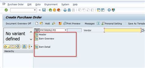 SAP Blanket Purchase Order