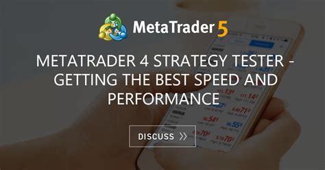 Metatrader 4 Strategy Tester Getting The Best Speed And Performance Best Ea Expert