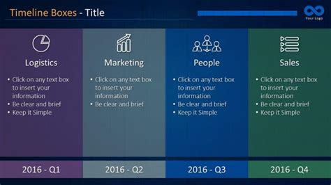 Timeline Boxes Powerpoint Templates Slide In A Box
