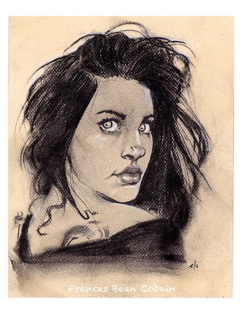 Frances Bean Cobain Drawing By Eric Epote Fine Art America