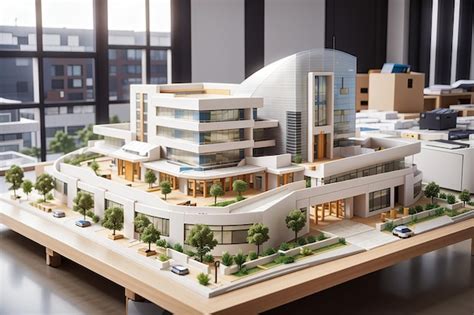 Premium Photo Mockup Of Architecture Building Model