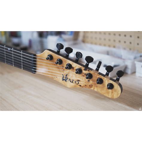New 7 String Guitar With Evertune Bridge And Bare Knuckle Pickups Halo Guitars