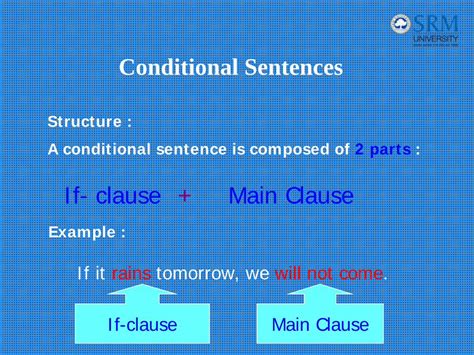 Pdf If Clause Main Clause · Conditional Sentences Structure A