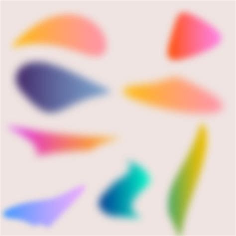 Premium Vector Blur Inorganic Gradient Shapes