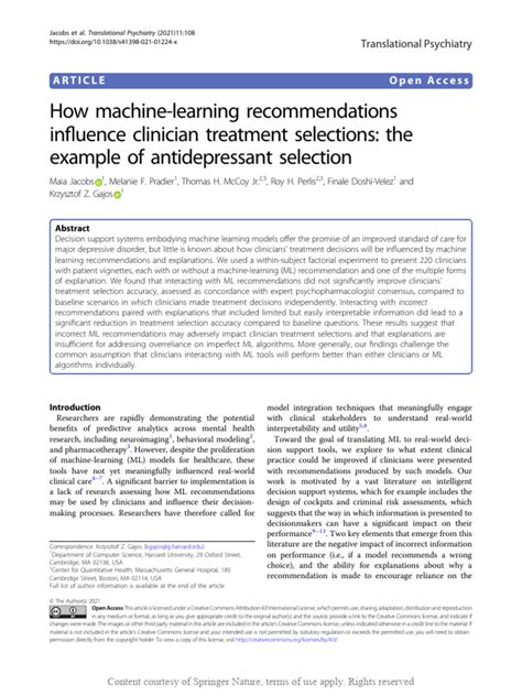 How Machine Learning Recommendations Influence Cli Pdf Machine