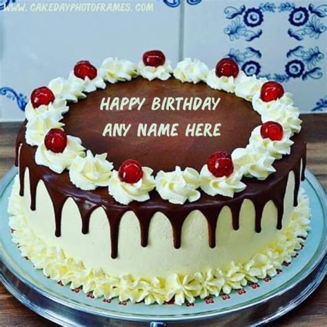 Create Beautiful Happy Birthday Cake With Name Edit Cakedayphotoframes