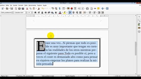 Tutorial Libreoffice Writer PÁrrafos Youtube