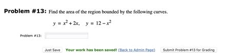 Solved Problem 13 Find The Area Of The Region Bounded By