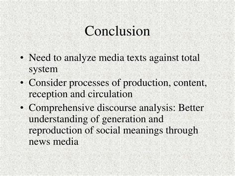 Ppt Using Discourse Analysis On News Media Content Powerpoint