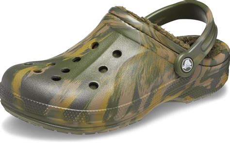 Fuzzy Camo Crocs Online