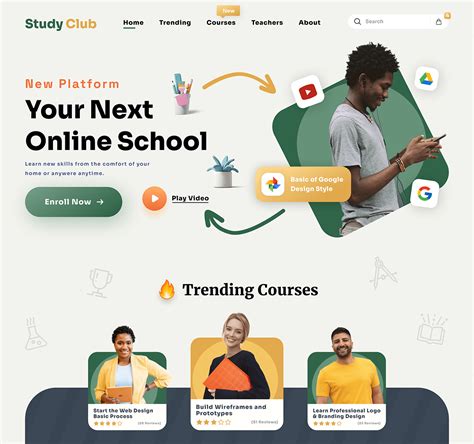 Educational Website Design Concept On Behance