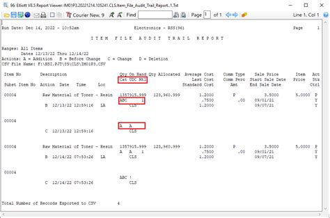 Feature Support Product Category User Defined Code And Material Type In Item Audit Master