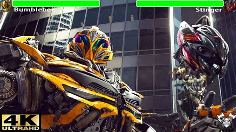 Transformers Age Of Extinction Stinger Vs Bumblebee