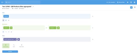 Dashboard Filter Dropdownsearch Not Shown For Nested Questions Saved Questions And Aggregated