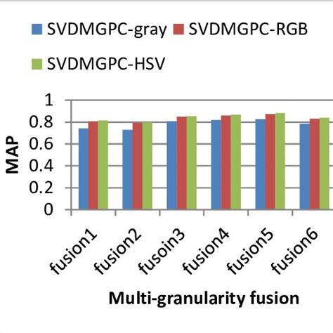 map for different kinds of multi granularity fusions for three cases of